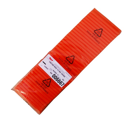 AI straw storage goblet - round - 9.2mm IMV Visotube - Orange (pack of ...